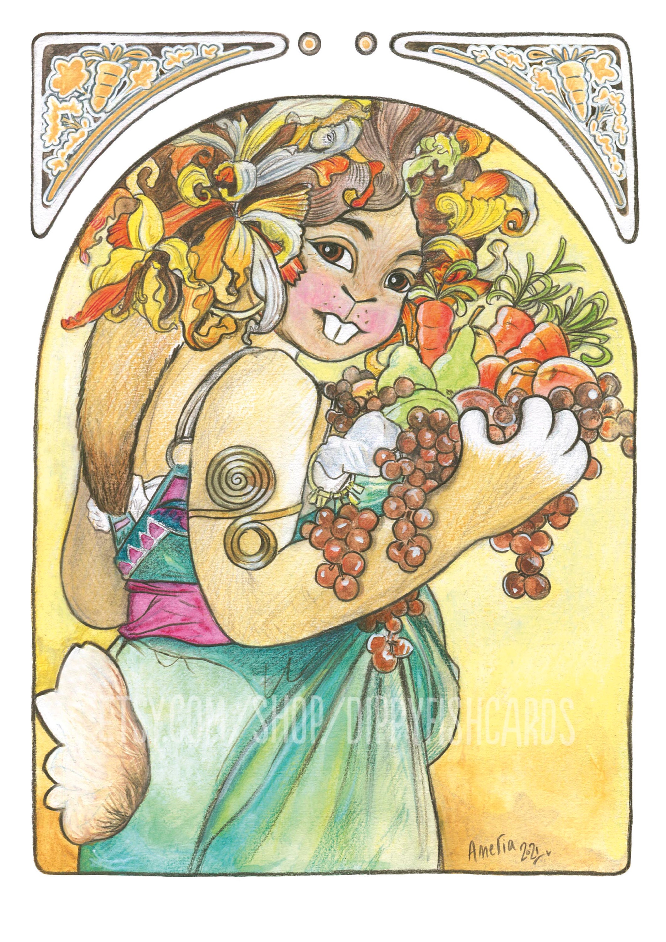 Rabbit Art Bunny art Bunnies in art prints Bunny art | Etsy