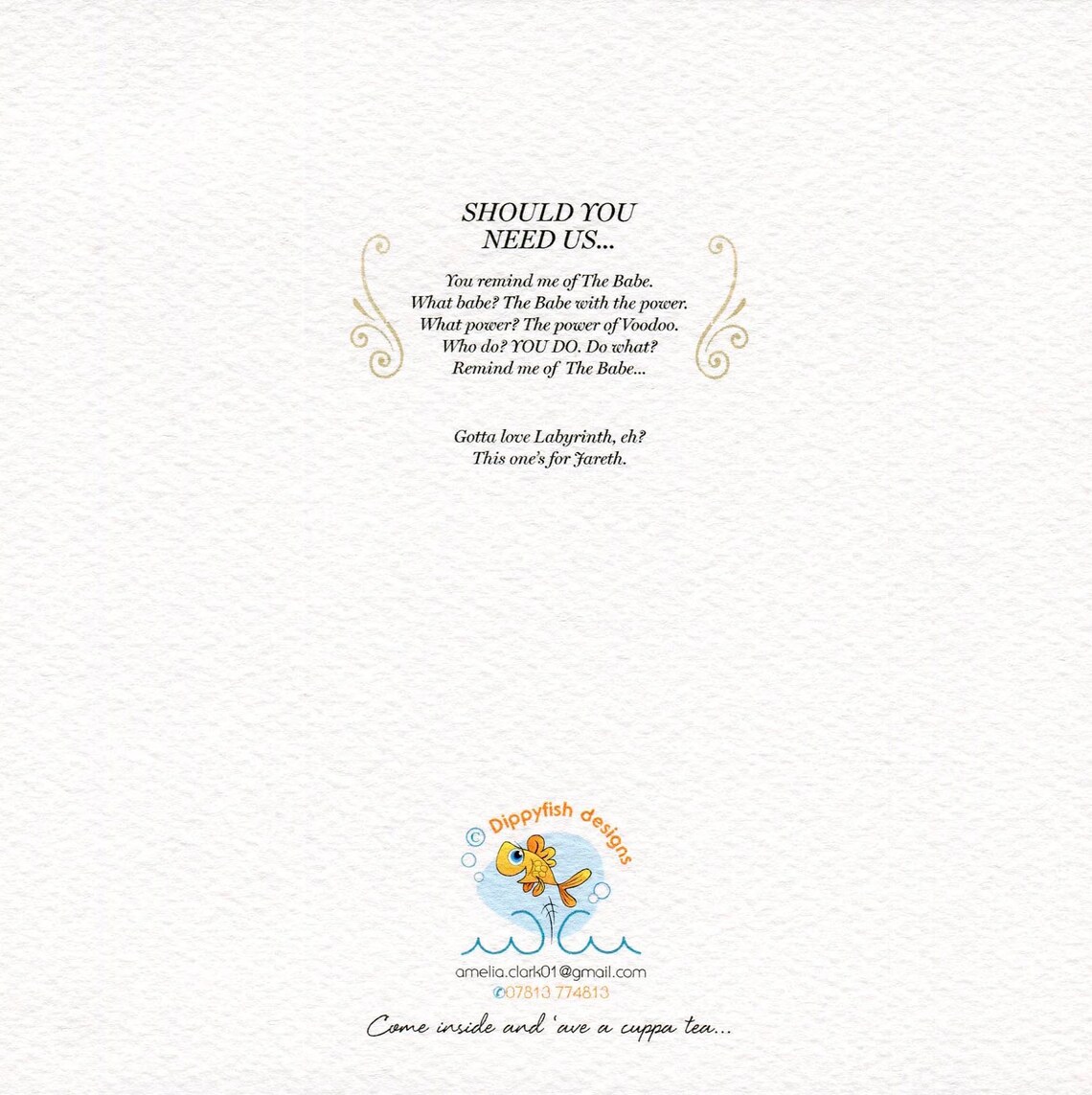 Labyrinth Inspired Card | Etsy