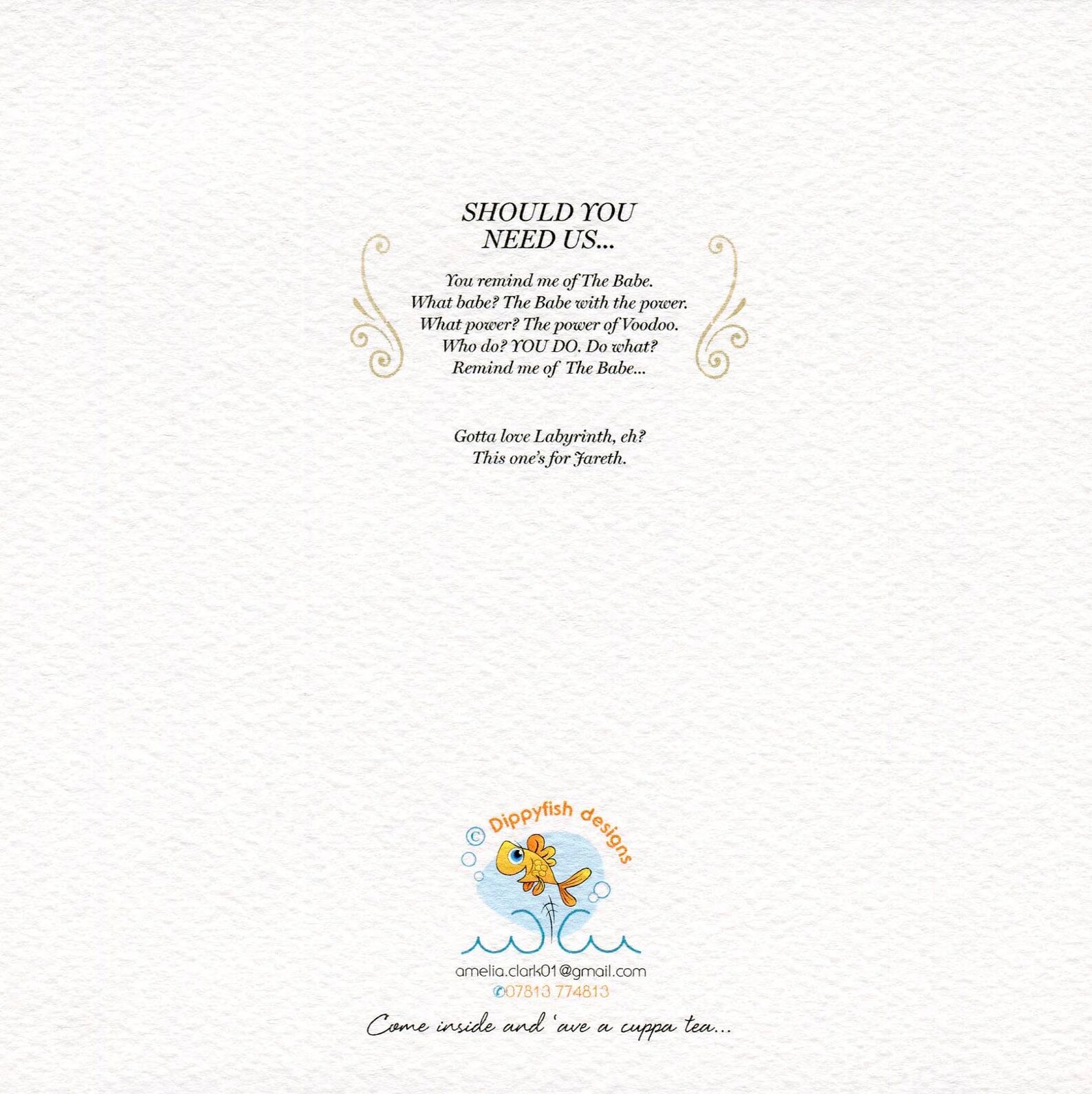 Labyrinth Inspired Card | Etsy