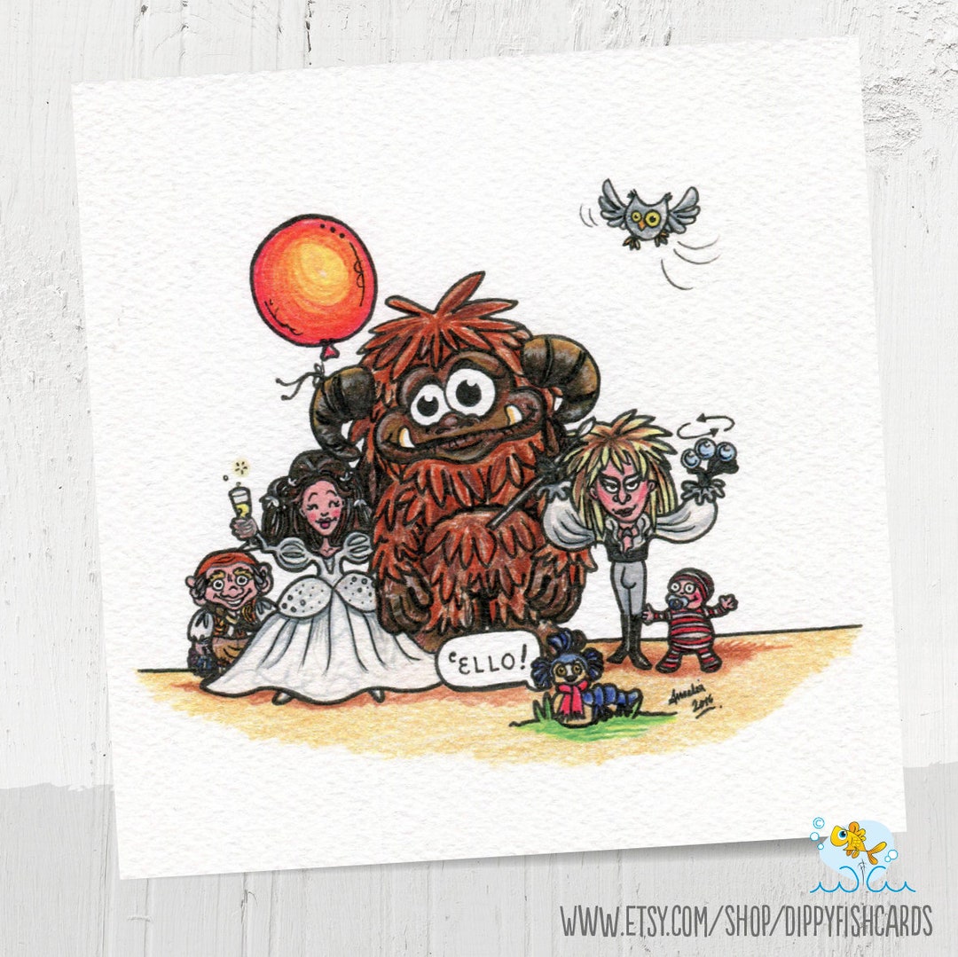Labyrinth Inspired Card - Etsy