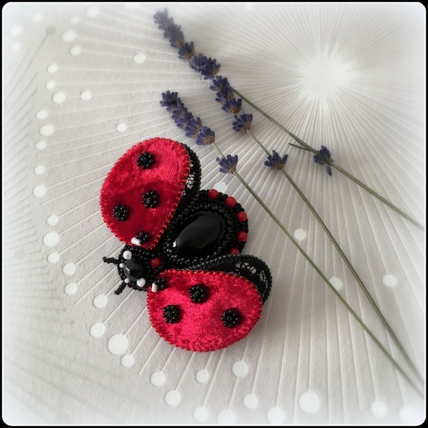 Ladybird Brooch - Etsy