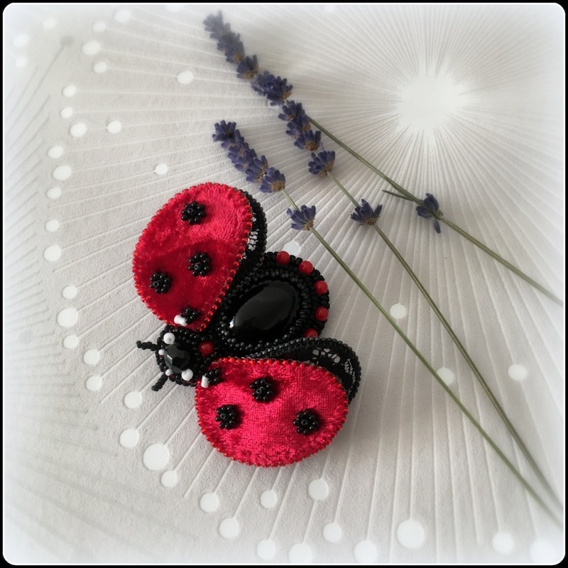 Ladybird Brooch - Etsy