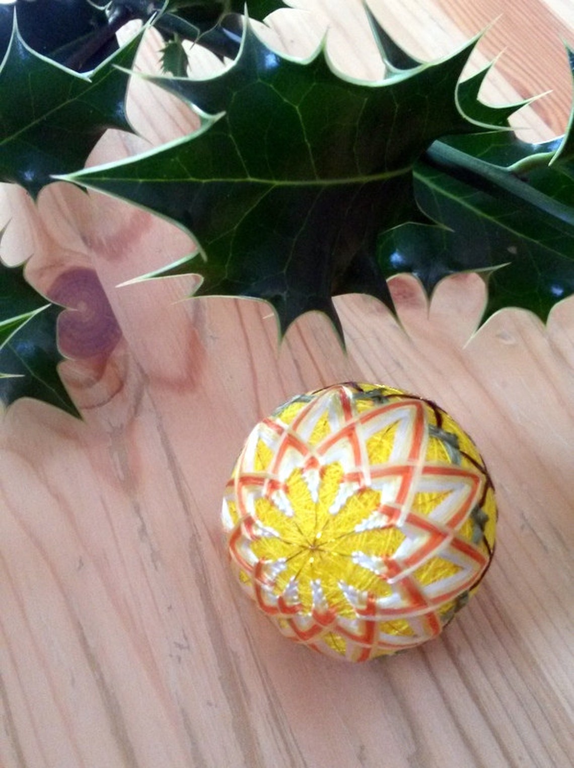 Yellow Holiday Decoration Mini Temari Japanese - Etsy UK