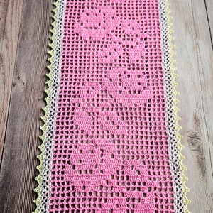 Rose Table Runner PDF Crochet Pattern - Etsy