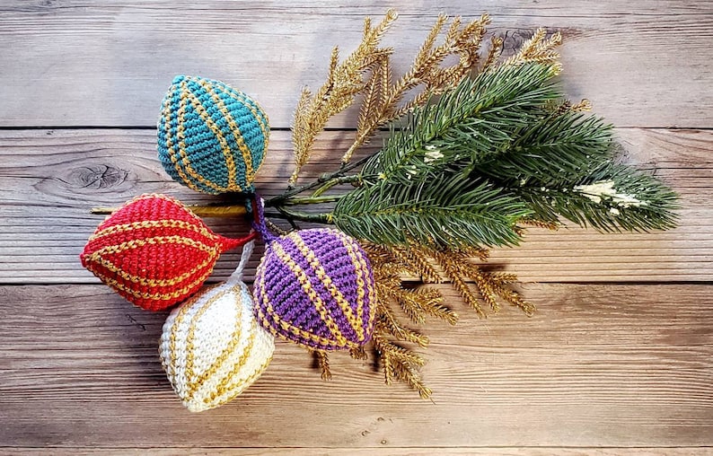 Teardrop Ornament PDF Crochet Pattern - Etsy