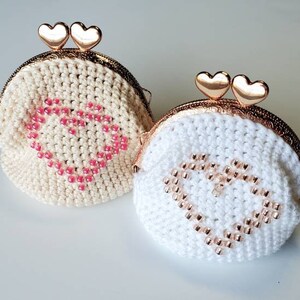 Heart Coin Purse PDF Crochet Pattern - Etsy