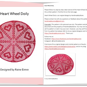 Heart Wheel PDF Crochet Pattern - Etsy