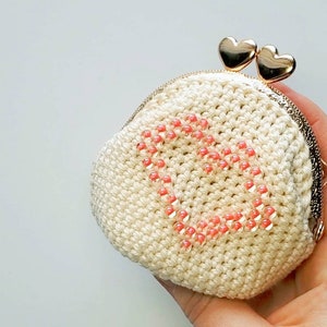 Heart Coin Purse PDF Crochet Pattern - Etsy