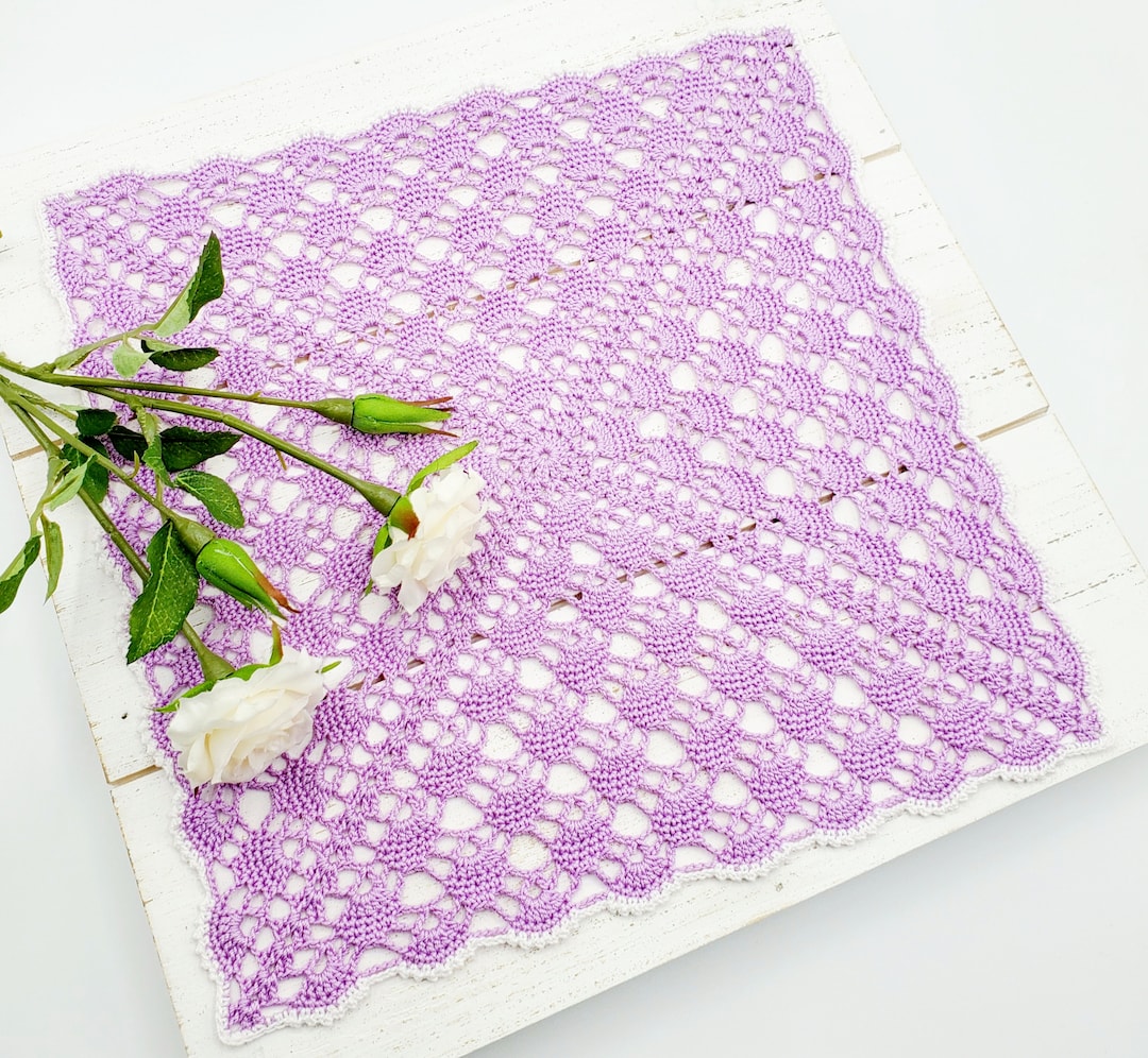 Square Lace Doily PDF Crochet Pattern - Etsy