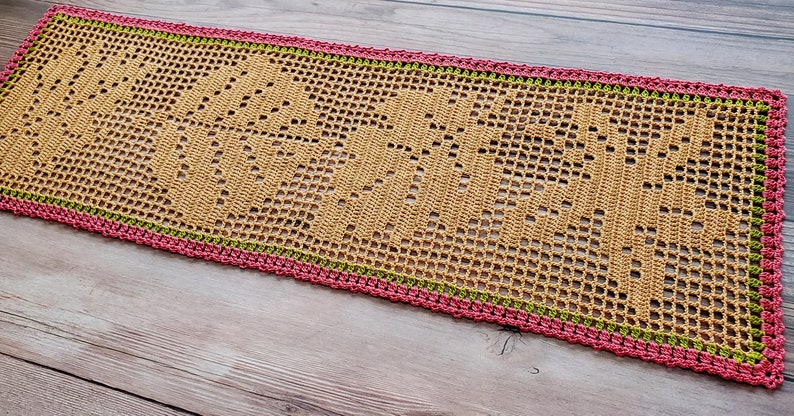 Fall Leaves Table Runner PDF Crochet Pattern - Etsy