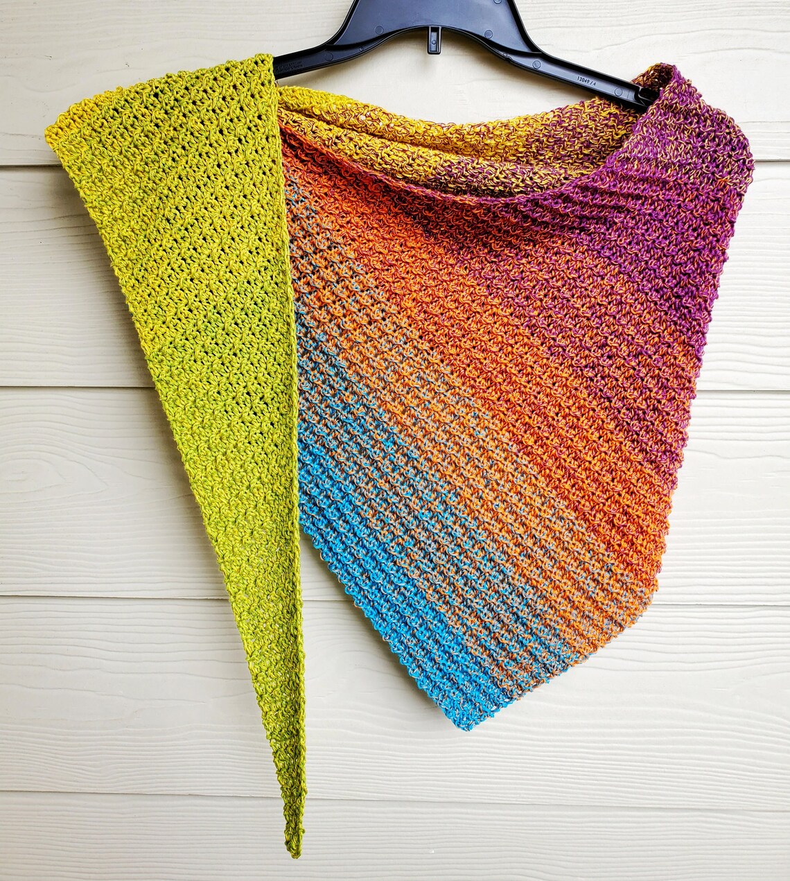Rainbow Shawl PDF Crochet Pattern - Etsy