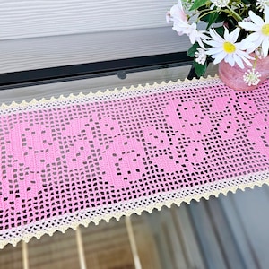 Rose Table Runner PDF Crochet Pattern - Etsy