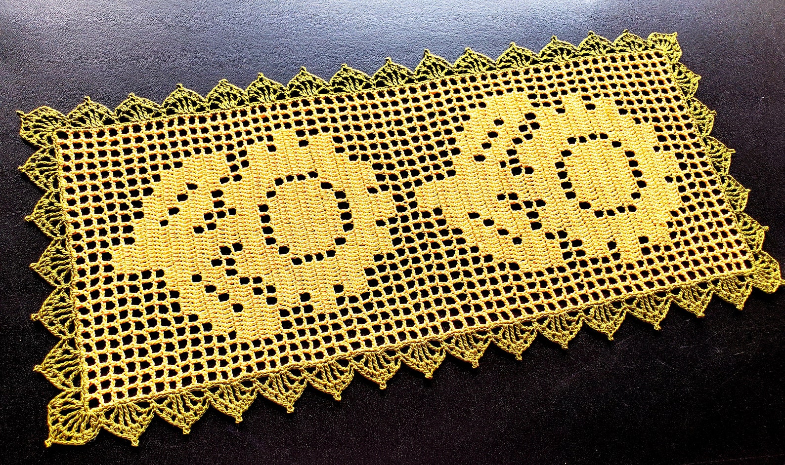 Sunflower Table Runner PDF Crochet Pattern - Etsy