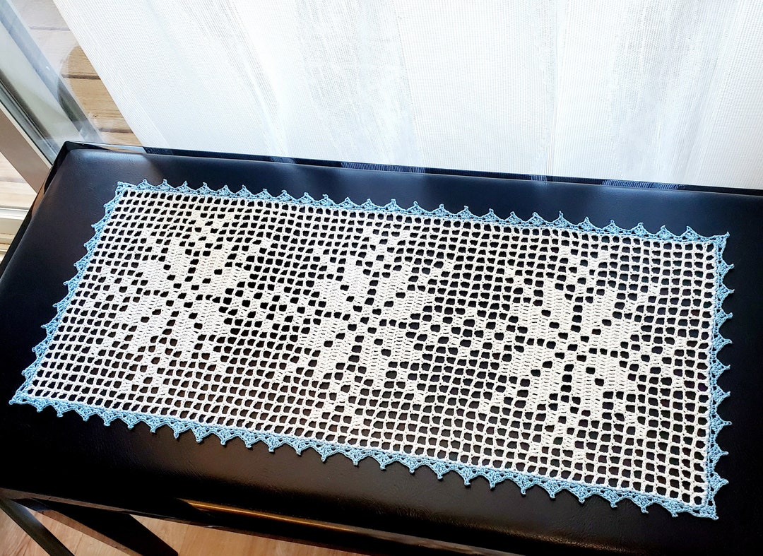 Snowflake Table Runner PDF Crochet Pattern - Etsy