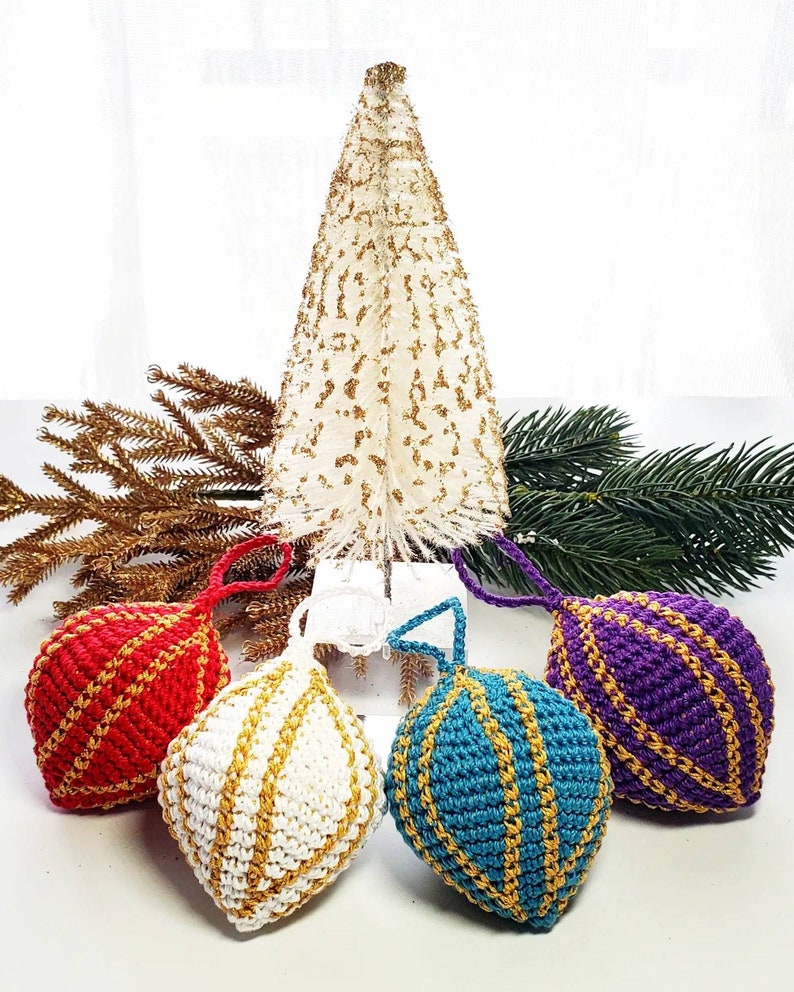 Teardrop Ornament PDF Crochet Pattern - Etsy