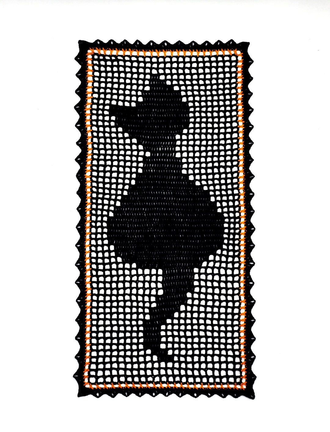 Black Cat Table Runner PDF Crochet Pattern - Etsy