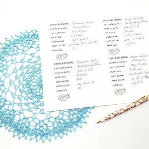 Printable Crochet WIP Notecards | Instant Download Work in Progress ...