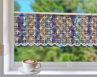 Gentle Breeze Curtain Crochet Pattern, Cafe Curtain Crochet Pattern ...