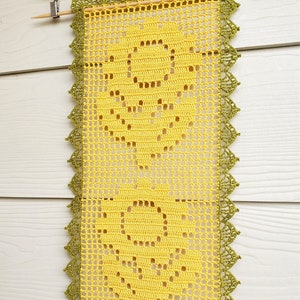 Sunflower Table Runner PDF Crochet Pattern - Etsy