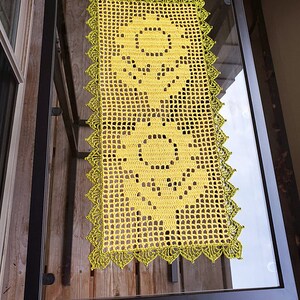 Sunflower Table Runner PDF Crochet Pattern - Etsy