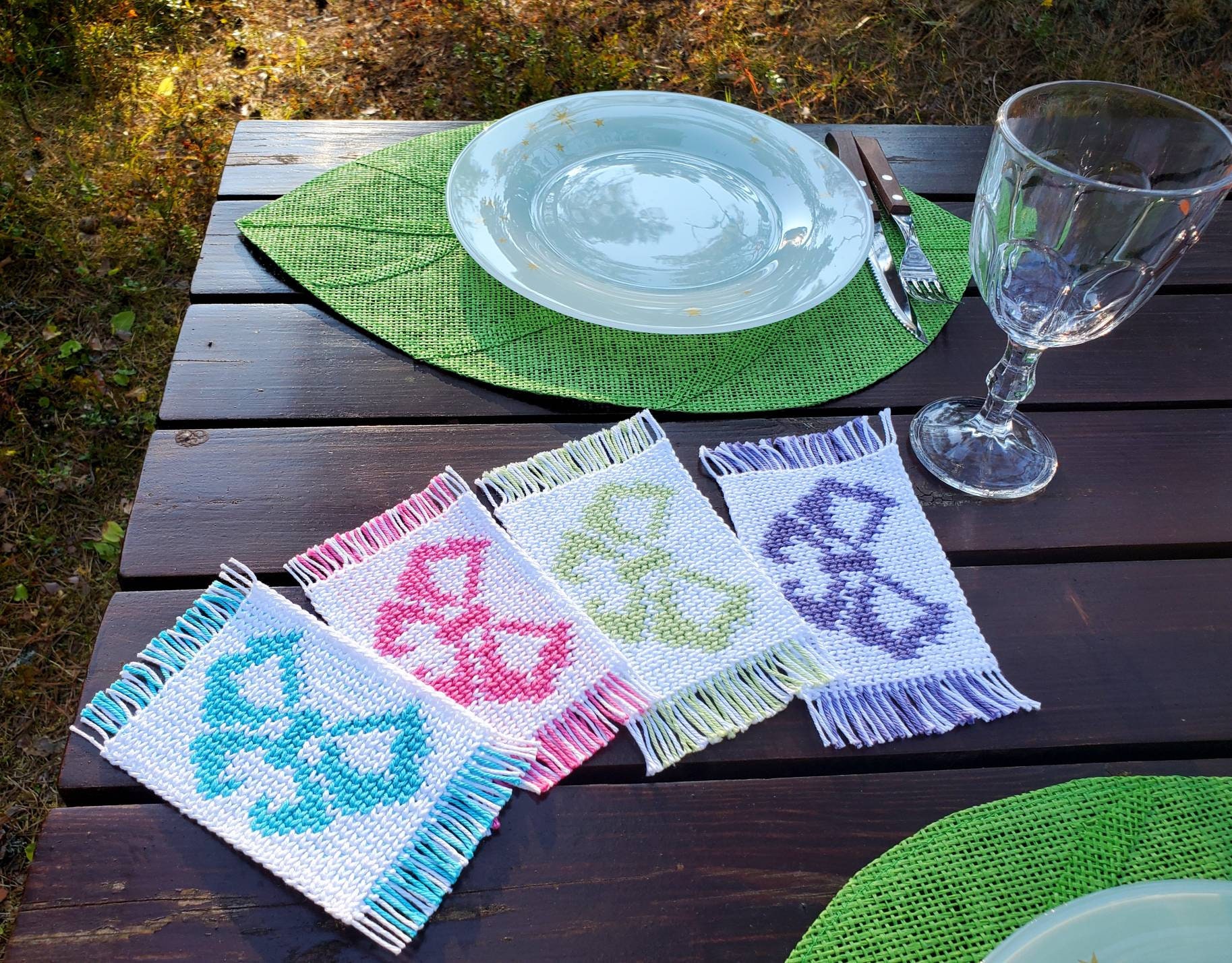 Butterfly Mug Rug PDF Crochet Pattern | Etsy