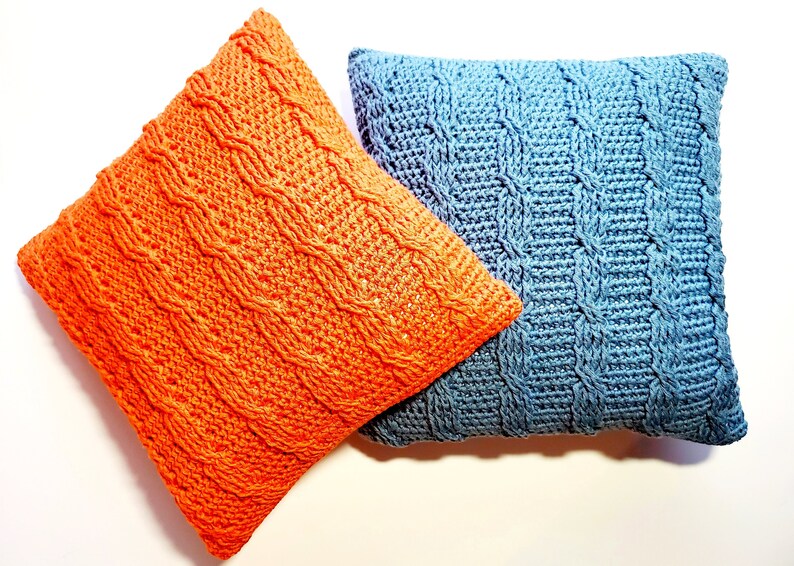 Cable Stitch Pillow PDF Crochet Pattern - Etsy