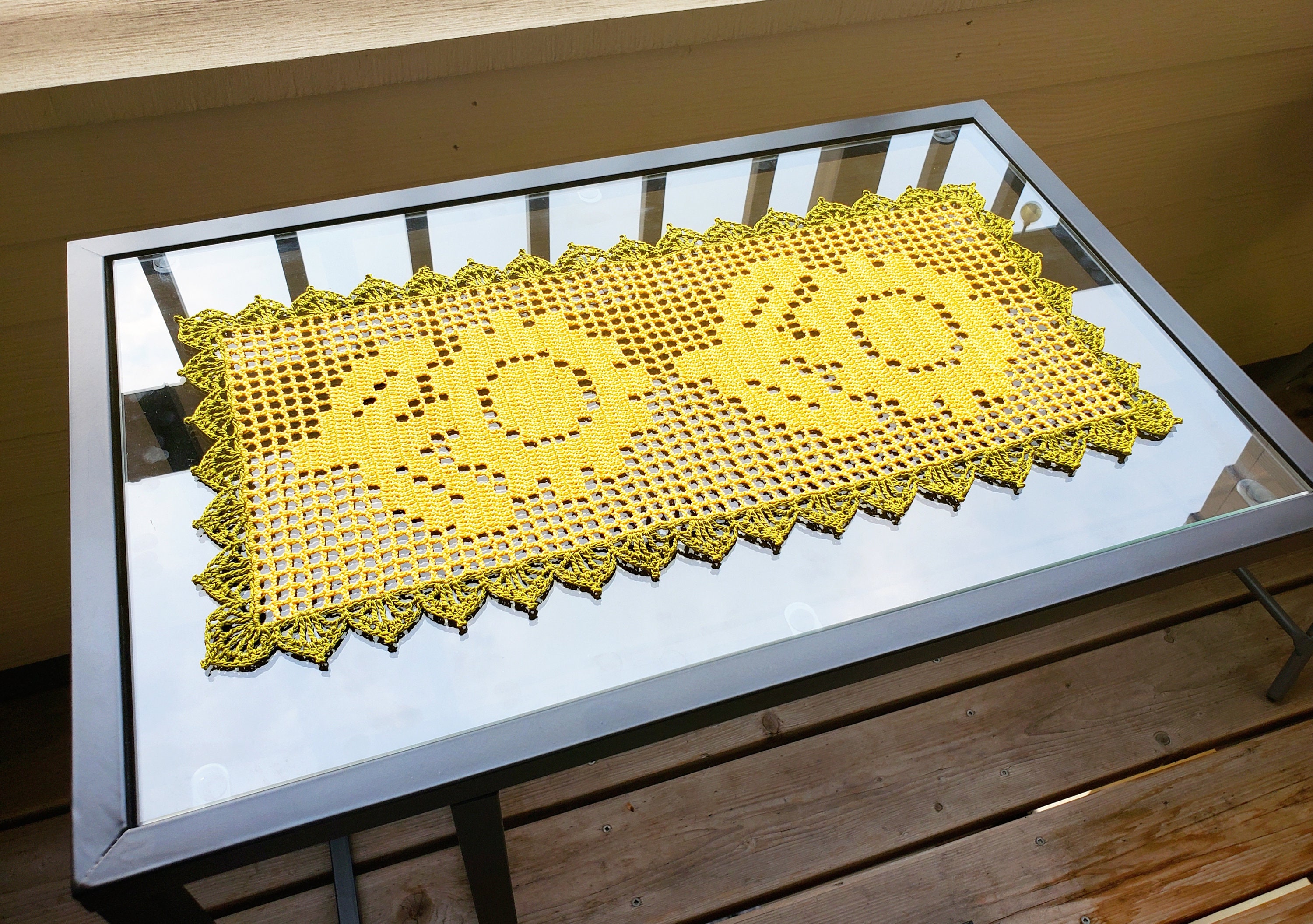 Sunflower Table Runner PDF Crochet Pattern - Etsy