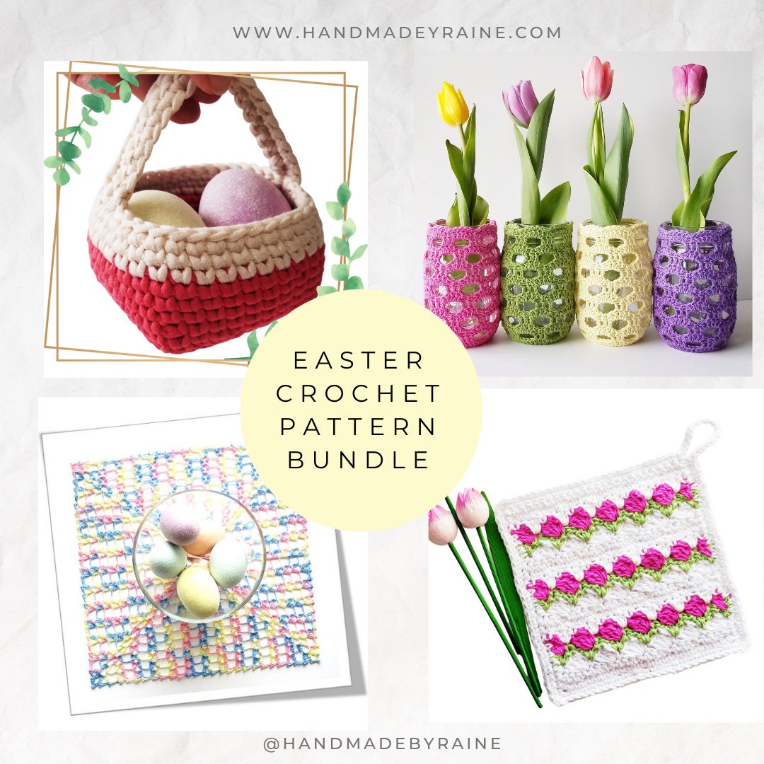 Easter Crochet Pattern Bundle - Etsy