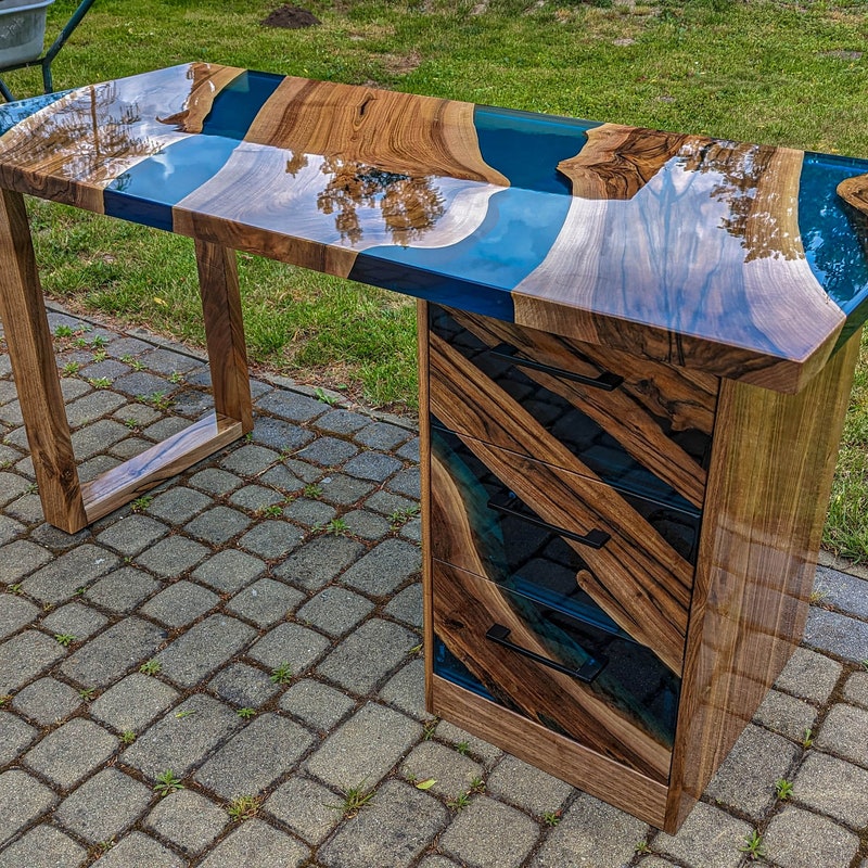 Epoxy Desk - Etsy