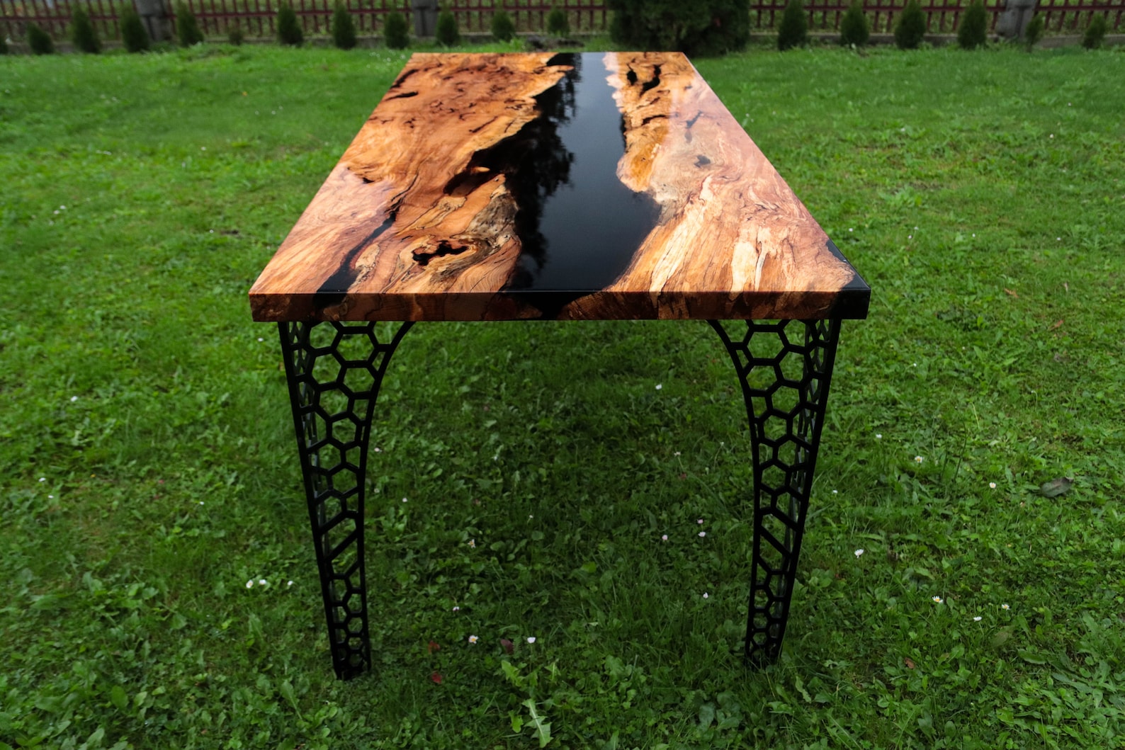 Available, Black Spalted Maple Epoxy Resin River Table - Etsy