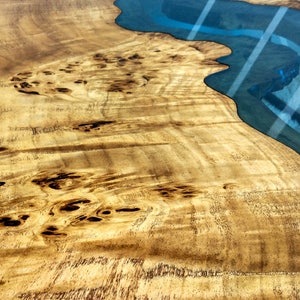 Live Edge River Glass Coffee Table - Etsy
