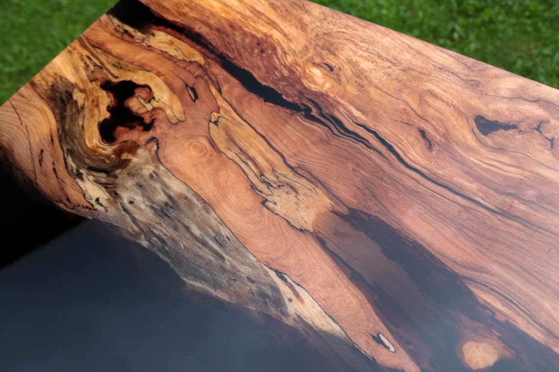 Available Black Spalted Maple Epoxy Resin River Table | Etsy