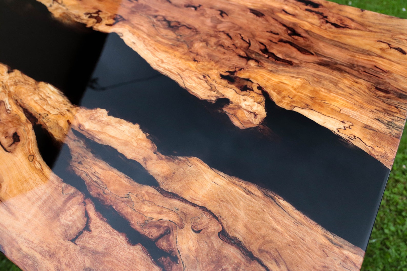 Available, Black Spalted Maple Epoxy Resin River Table - Etsy