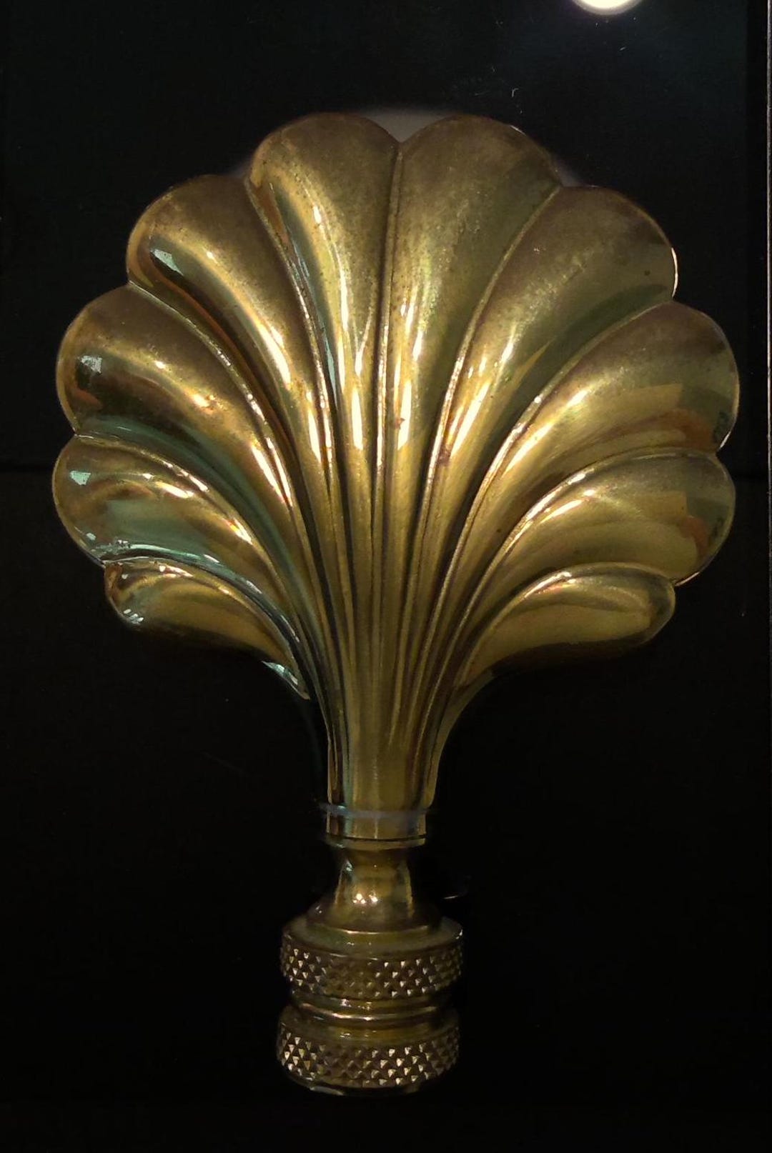 Solid Brass Shell Shape Finial Topper Part or for Replacement FREE ...