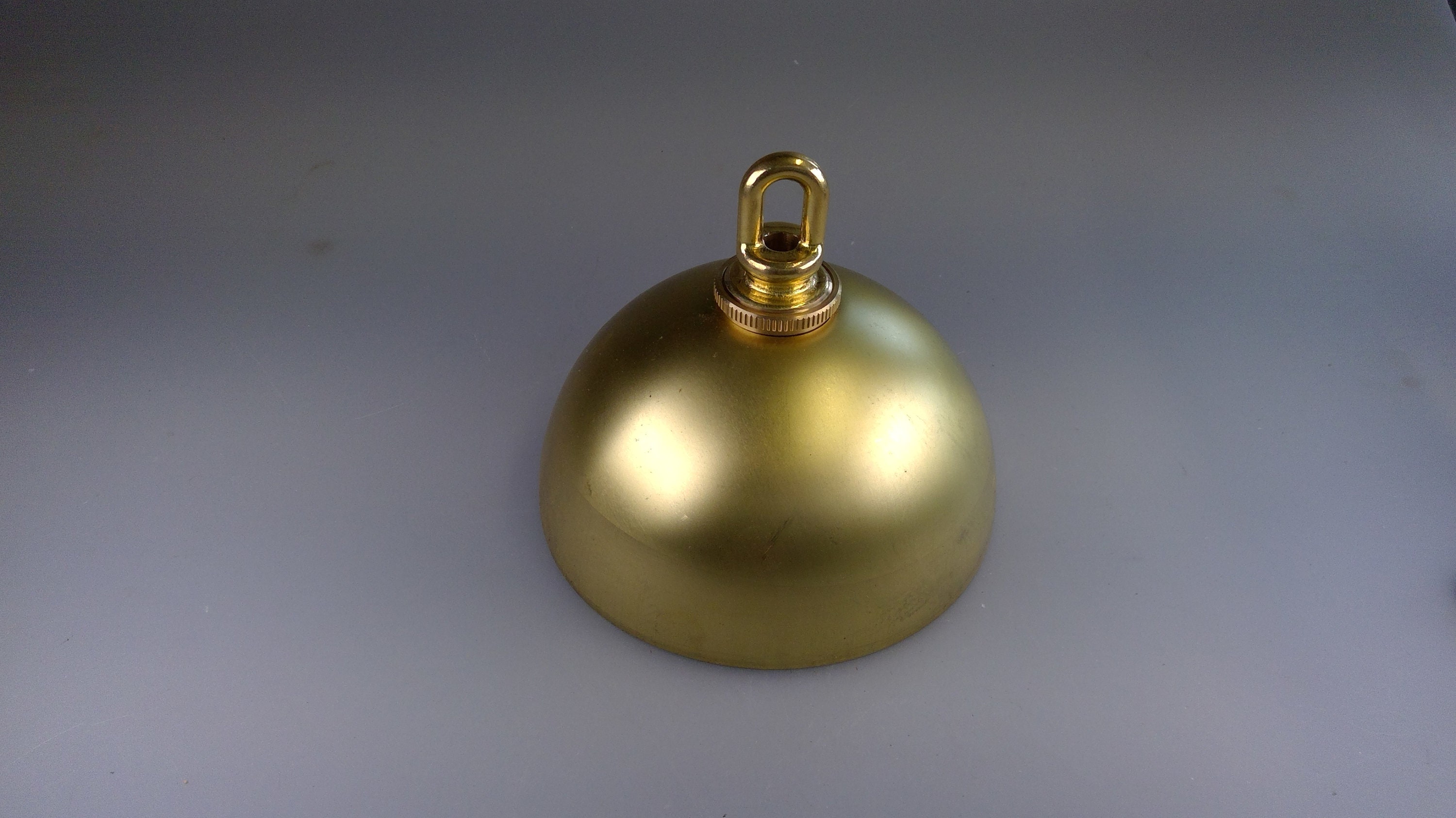Light Fixture Hanging Ceiling Cap Canopy Plain 1/2 Round Ball Solid ...