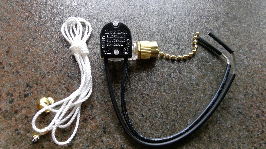 Pull Chain Appliance Switch Brass or Chrome Finish Ceiling Fan - Etsy