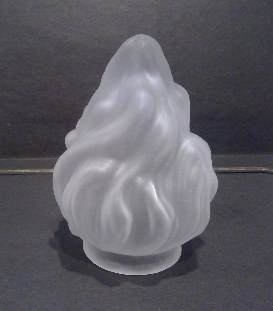 Flame Globe Stalactite Shade 5 Tall Satin Glass Statue of Liberty Lamp ...
