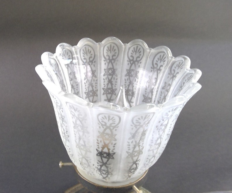 Acid Etched Embossed Ribbed Decorated 2 1/4 Fitter Glass - Etsy