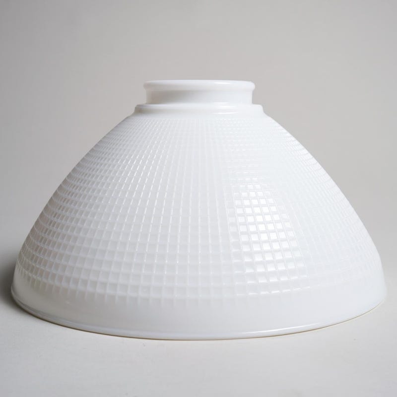 10 White Glass Lamp Shade - Etsy