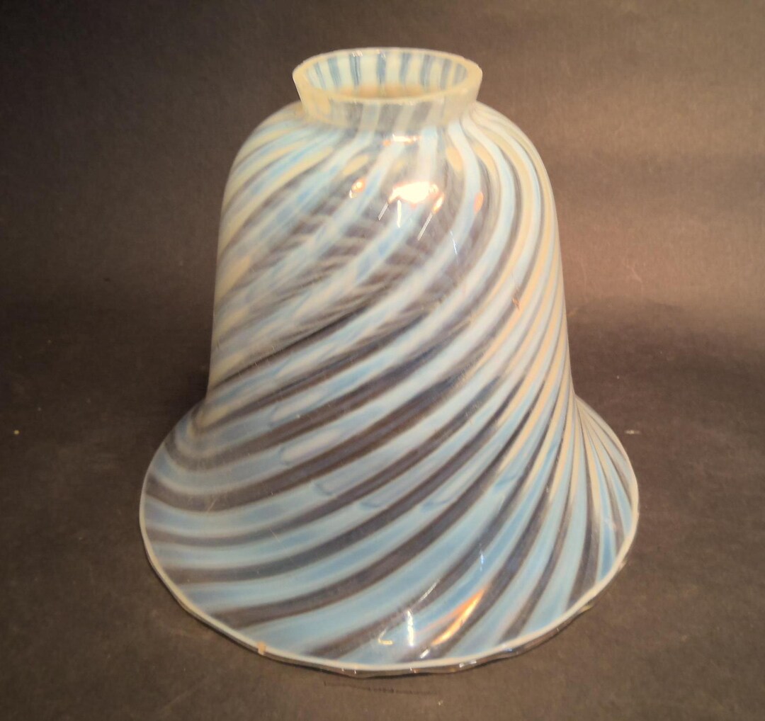 Opalescent Swirl Glass Lamp Shade Globe Kitchen, Hall, Fan - Etsy