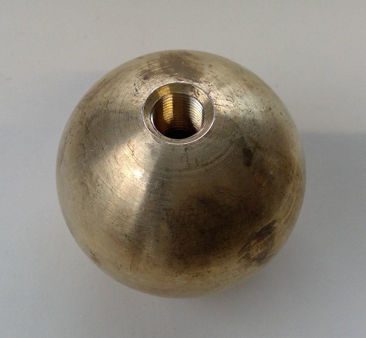 1 3/4" Solid Round Solid Brass Ball Finial Threaded 1/8" Ip. Tapped - Etsy