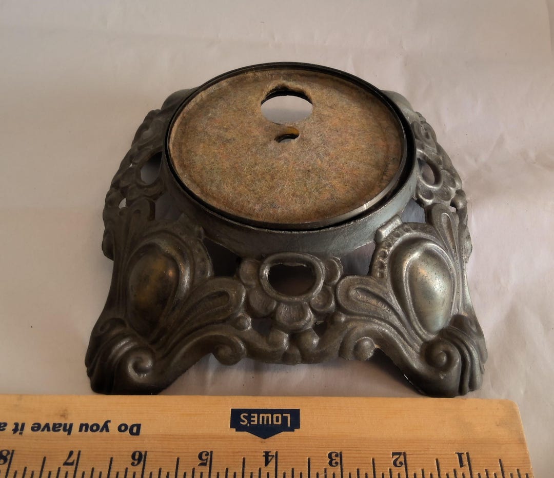 Vintage Oil Lamp Base Kero Oil Kerosene Style Base 6 1/2" Reutilized ...