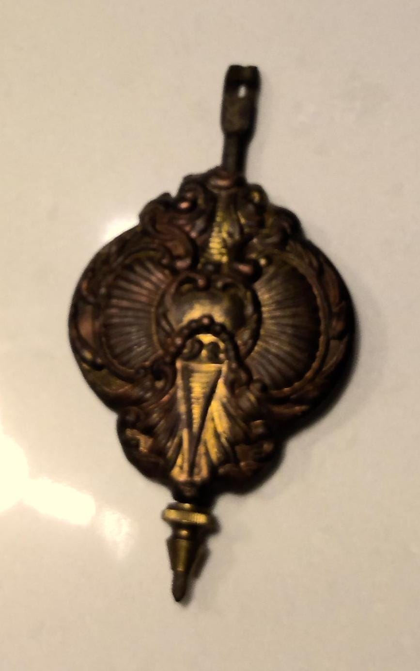 Waterbury Short Clock Pendulum Vintage Antique Ornate Pendulum Original ...