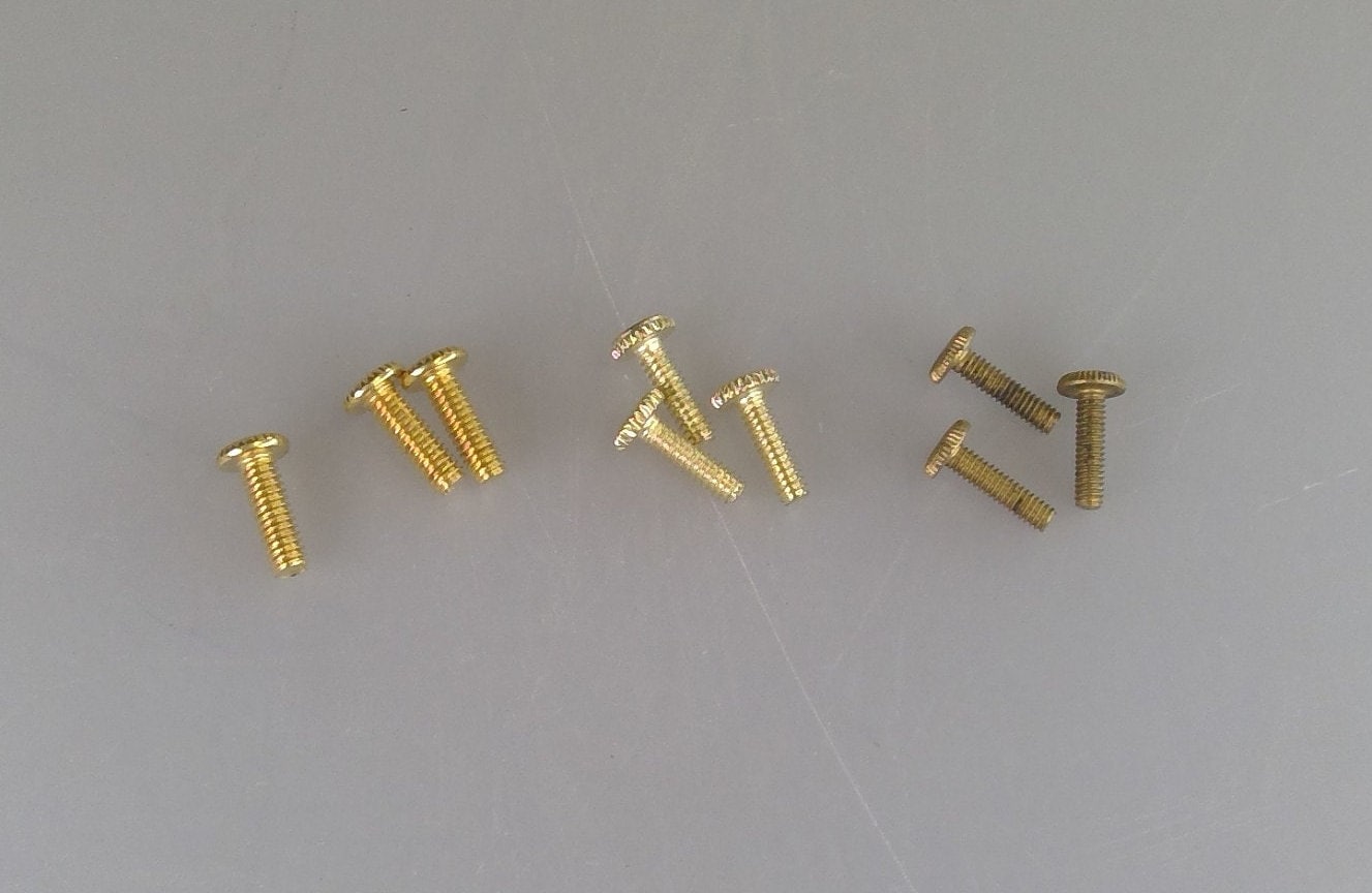Thumb Screws Knurled Head Lamp Holder Screws 3 of Each 5/40 - 6/32 - 8/ ...