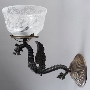 Dragon Griffin Arm Wall Sconce Gothic Light Fixture Gargoyle Solid ...