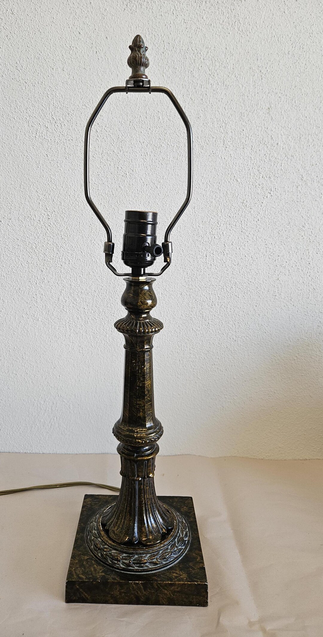 Vintage Square Mission Style Lamp Base 19" Antique Brass Finish. - Etsy