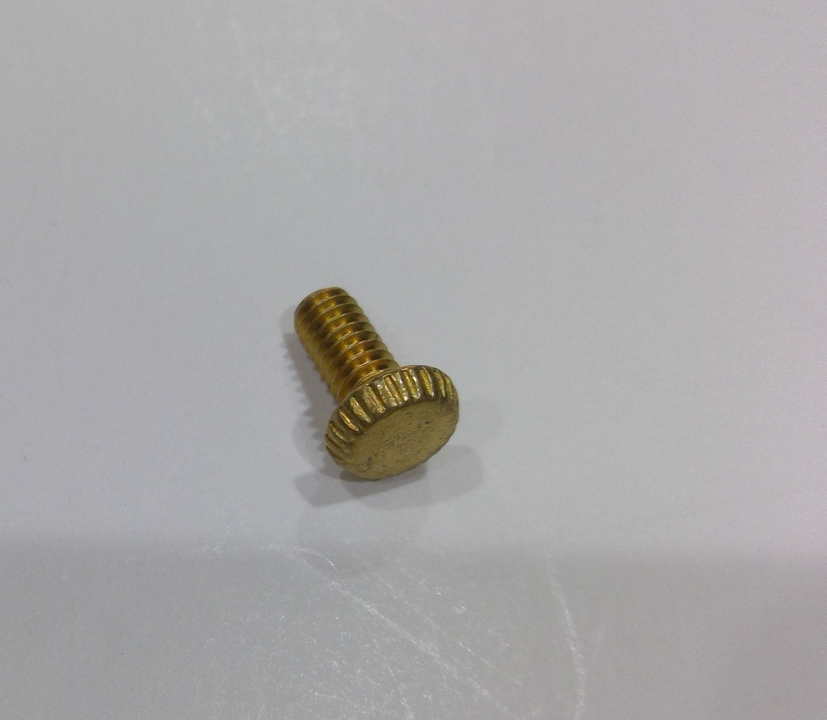 Knurled Head Solid Brass Lamp Holder Screws 8/32 Thread 1/2" Long Hobby ...
