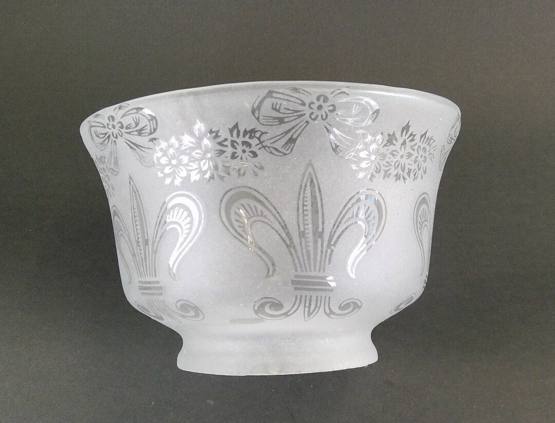 Fleur De Lis Gas Style Lamp Fixture Shade Globe 3 1/8" Fitter - Etsy