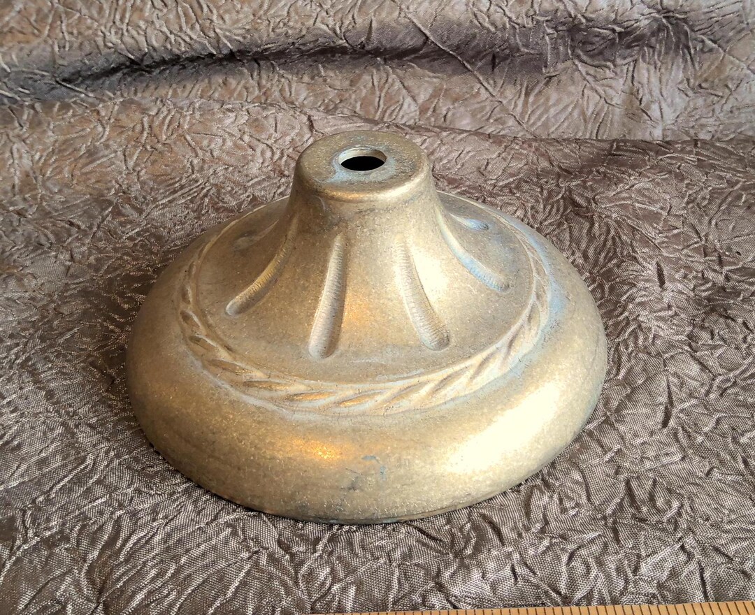 Ribbed Bobeches Rosettes 4 5/8" Replacement Lamp Parts Solid Brass ...