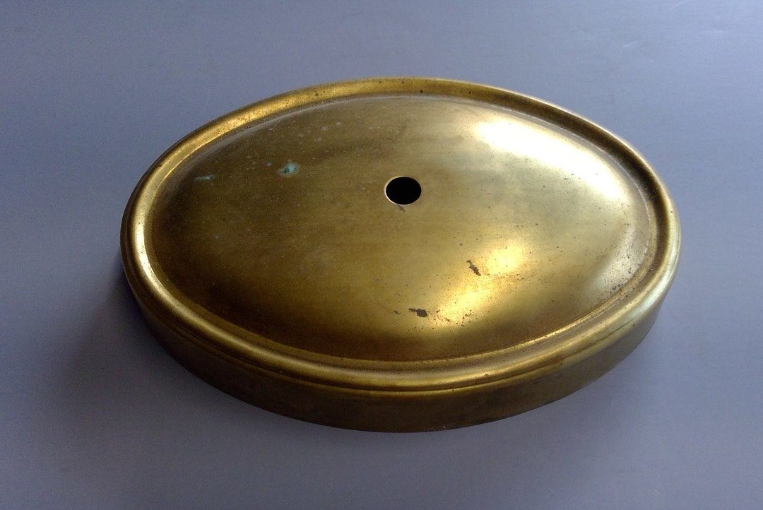 Oval Decorated Sconce Backplate La Mp Base Solid Brass Unfinished 6 3/4 ...
